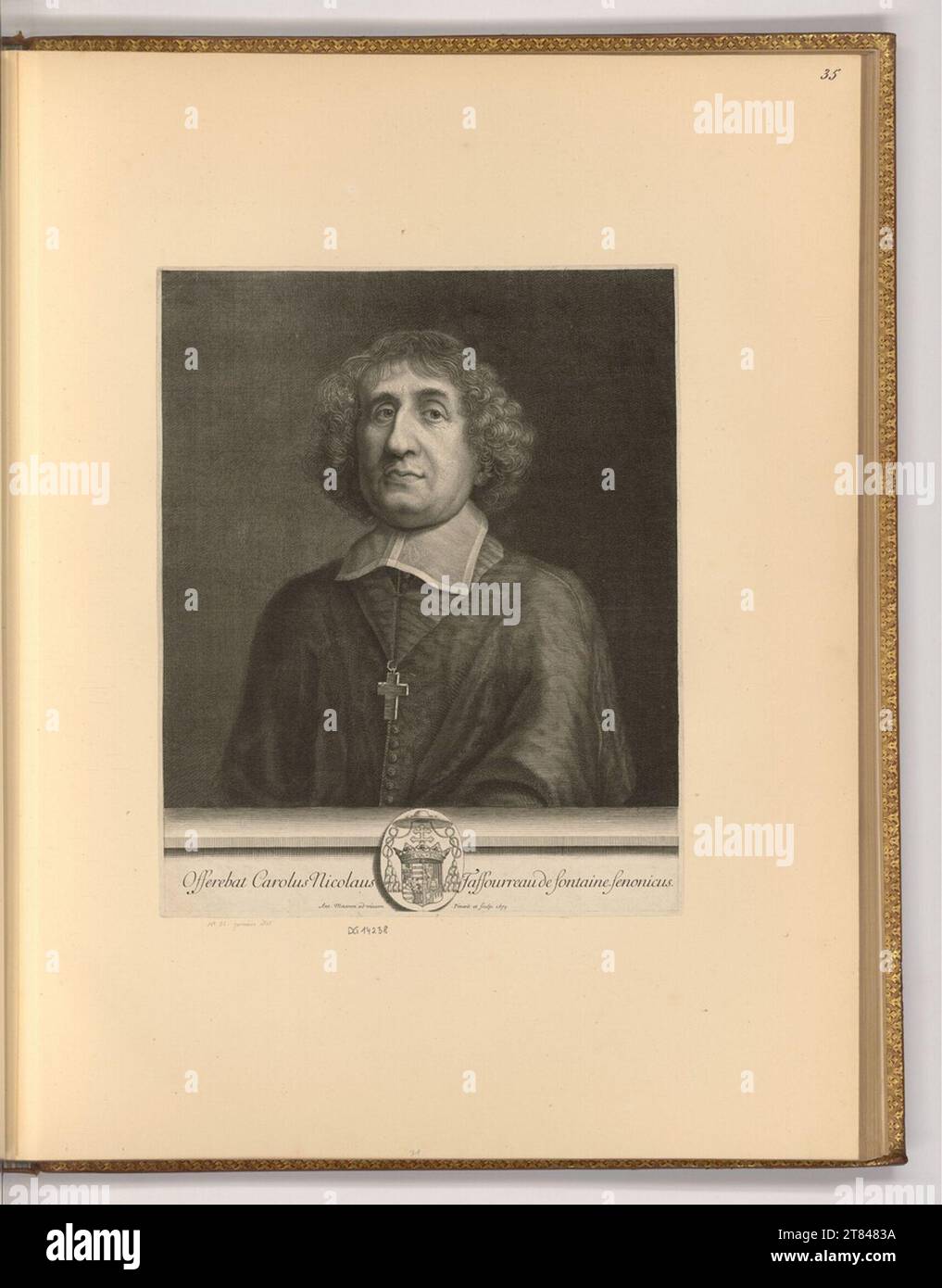 Antoine Masson (Engraver) PortRow Louis Henri Human. Copper engraving, etching 1673 , 1673 Stock ...