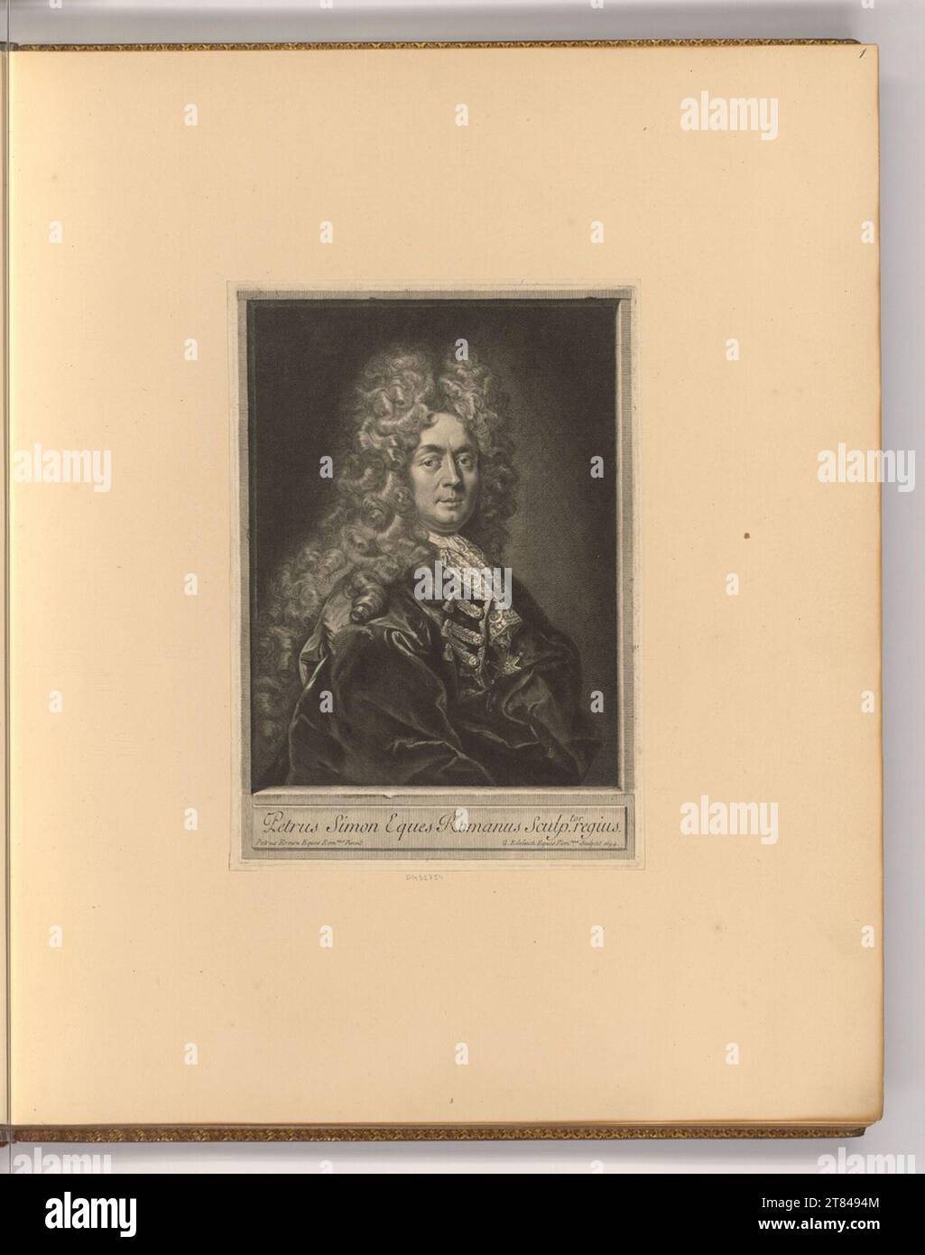 Gerard Edelinck (Engraver) Pierre Pierre Simon. Copper engraving ...