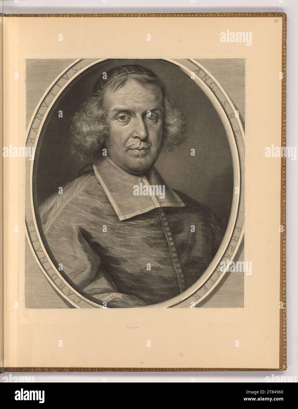 Pierre Simon (Engraver) Portrait Cardinal Angelo Maria Ranuzzi. Copper ...