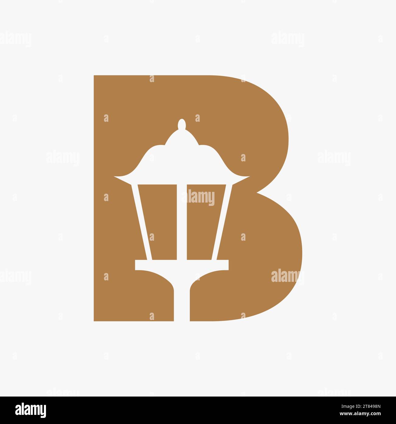 Letter B street light icon design template Stock Vector Image & Art - Alamy