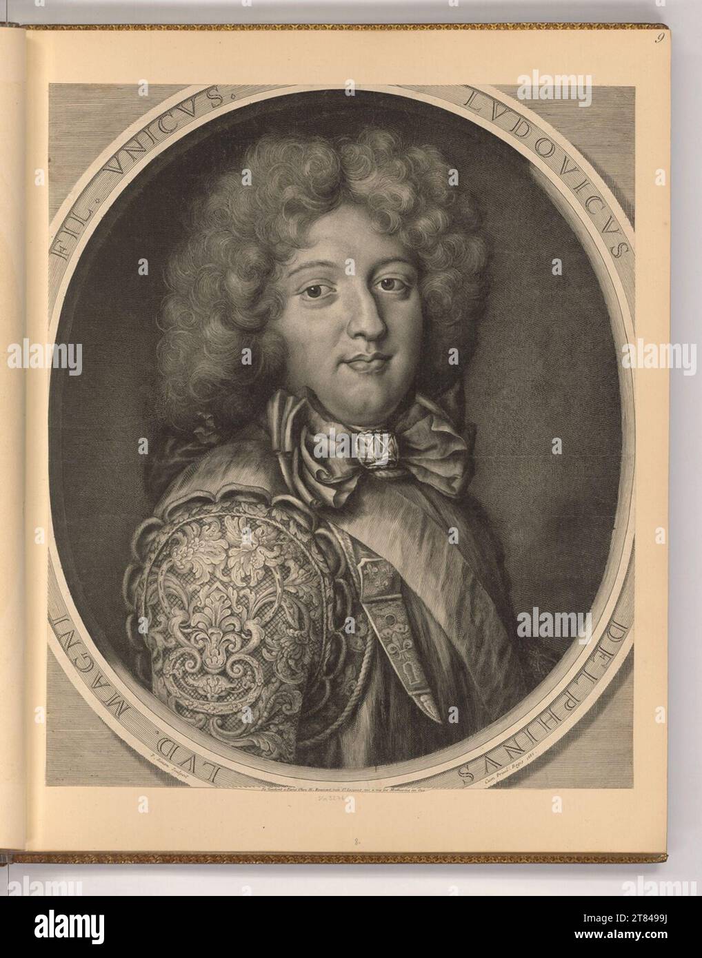 Pierre Simon (Engraver) Porträt Louis, the Grand Dauphin. Copper ...