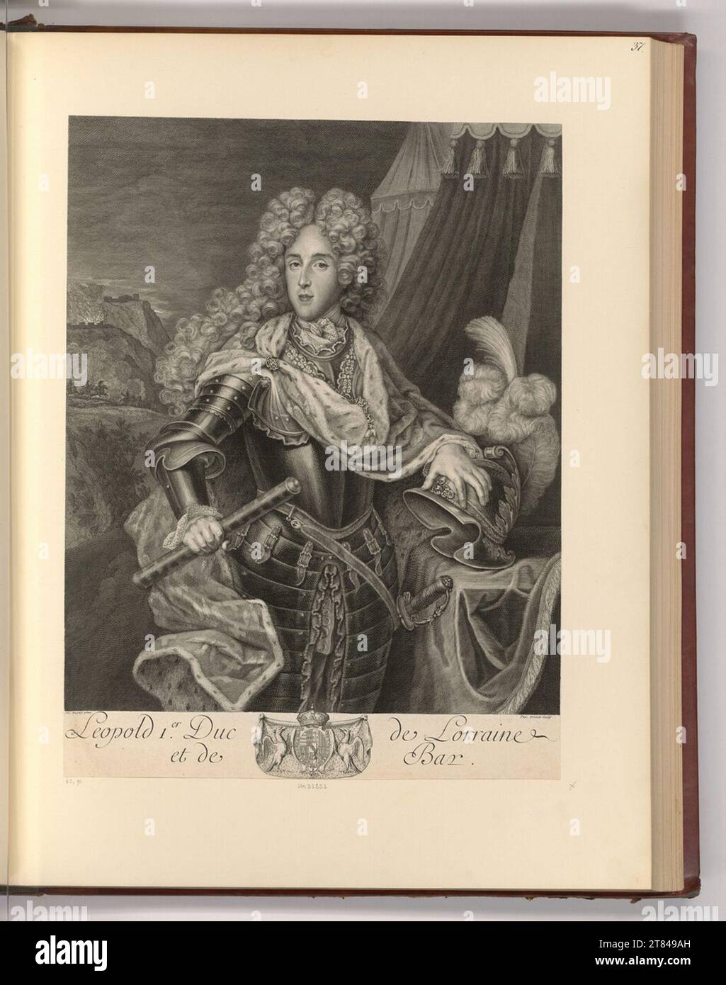 Pierre Drevet (Engraver) Parker Lioold, dac the Lorraine is the bar ...