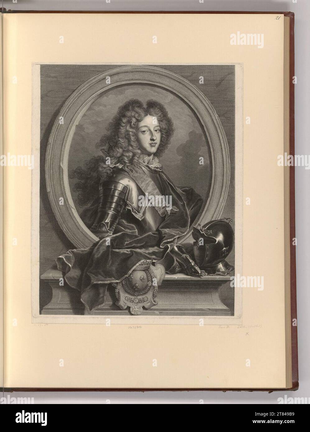 Pierre Drevet (Engraver) Portrait Louis, Dauphin of France, Duke of ...