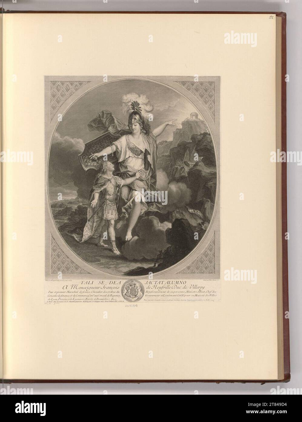 Pierre Imbert Drevet (Engraver) Portrait Louis XV., King of France as a ...