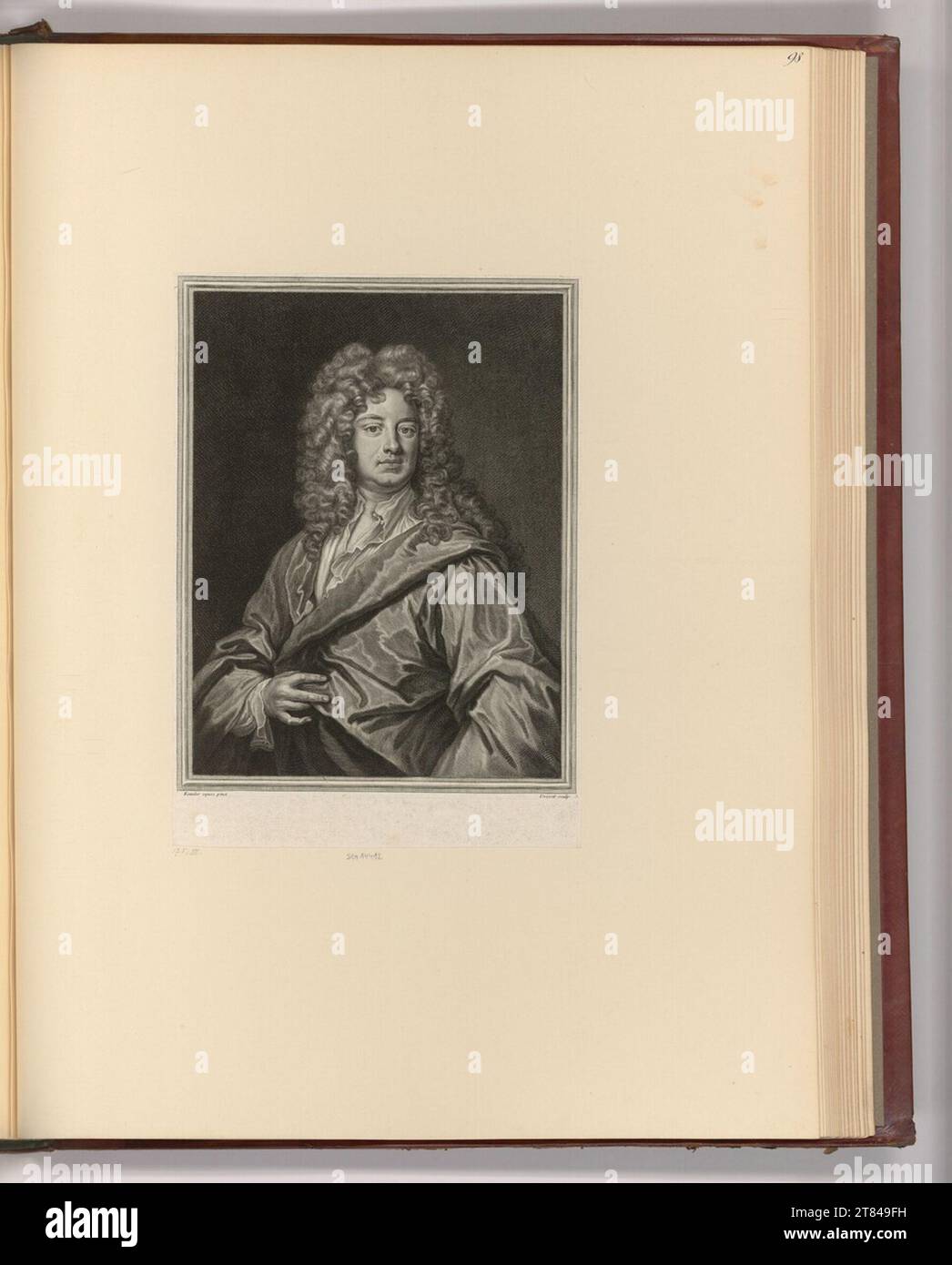 Pierre Drevet (Engraver) Portrait Thomas Murray. Copper engraving print ...