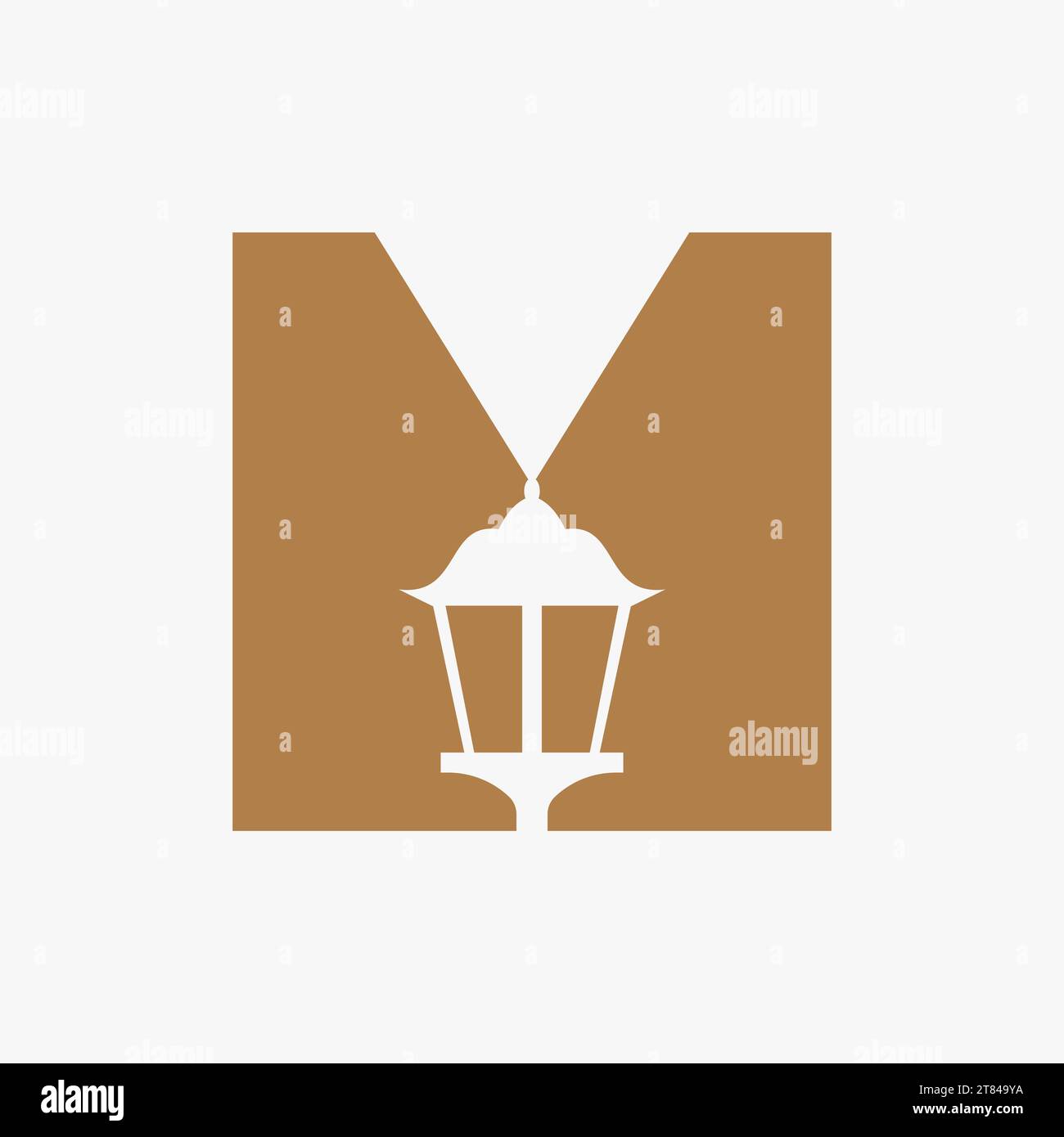 Letter M street light icon design template Stock Vector Image & Art - Alamy