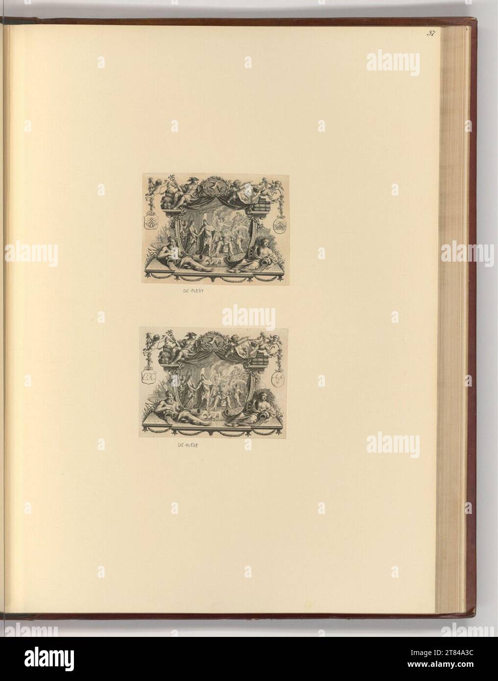 unbestimmt (Engraver) Allegory of a wedding. Etching, punctuation manner 18. Century , 18th ...