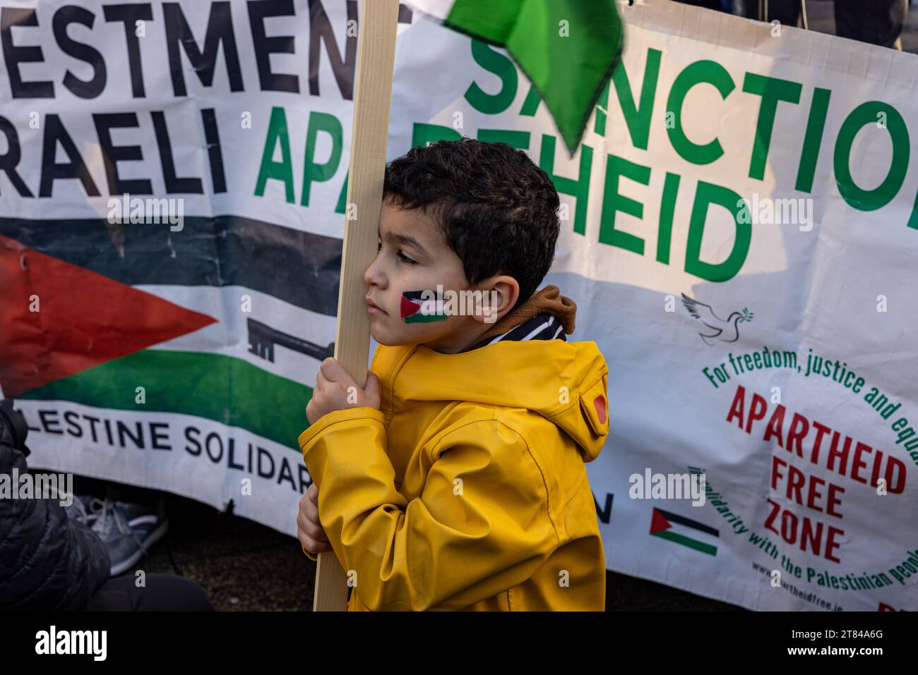 Belfast, UK. 18th Nov, 2023. Ireland-Palestine Solidarity Campaign ...