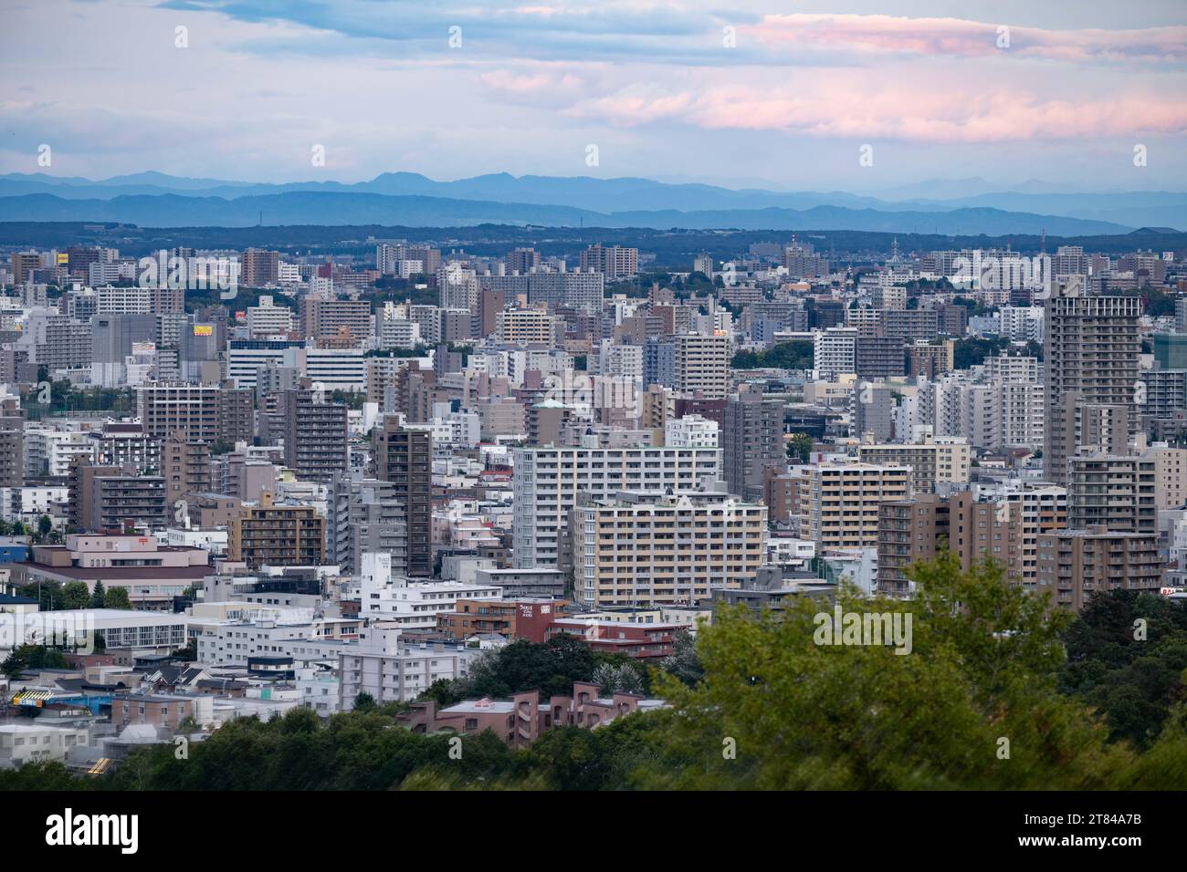 Sapporo, Japan. 7th Oct, 2023. The skyline of Sapporo and Hokkaido ...