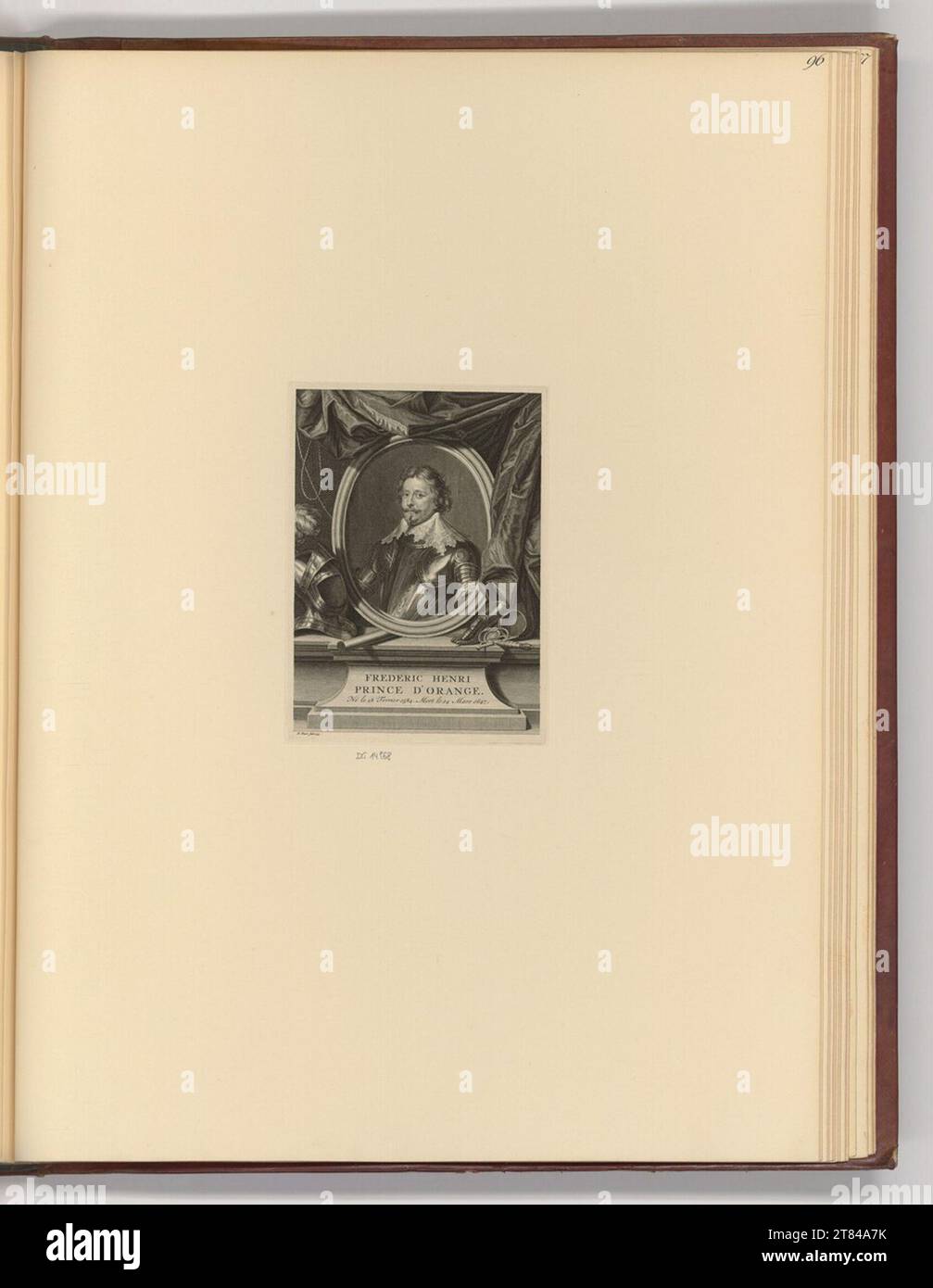 Bernard Picart (Engraver) Portrait Friedrich Heinrich of Orania. Copper ...