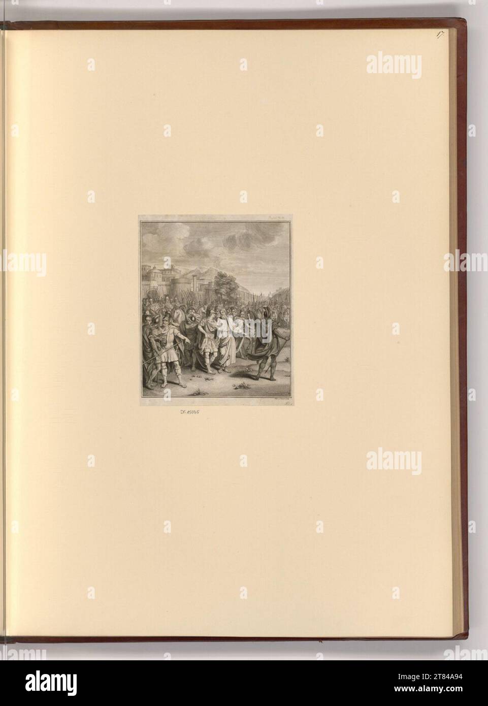 Philipp van Gunst (Engraver) Telemach with army. Etching, copper ...