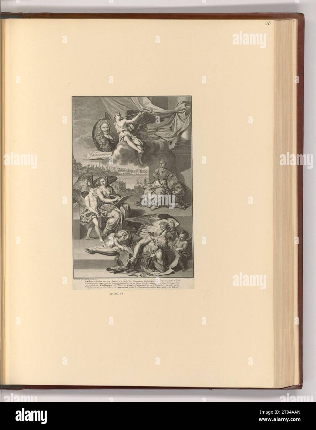 Gilliam van der Gouwen (Engraver) Allegory with the portrait of Isaac ...