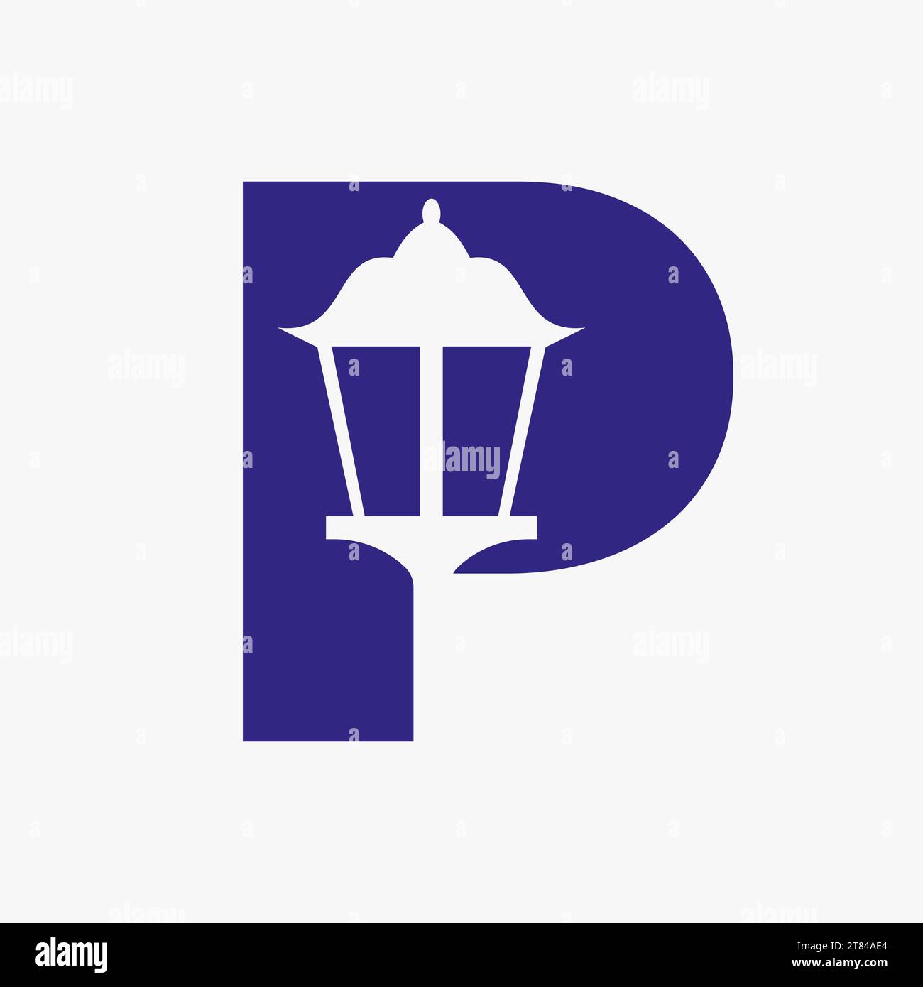Letter P street light icon design template Stock Vector Image & Art - Alamy