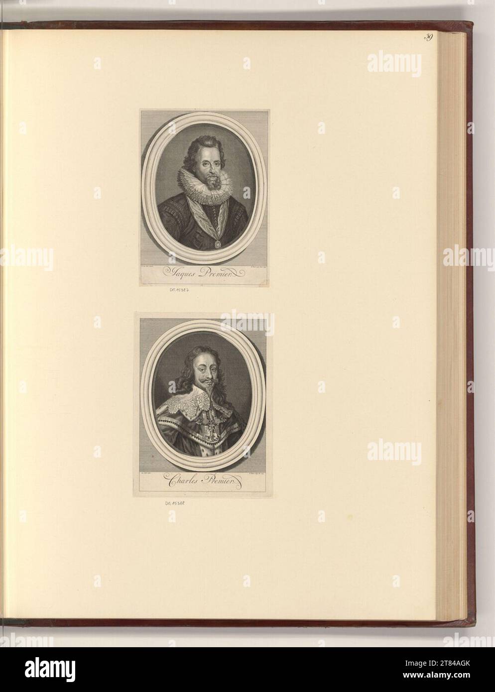 Bernard Picart (Leitung der Produktion) Portraits Jaques i.; Charles I ...