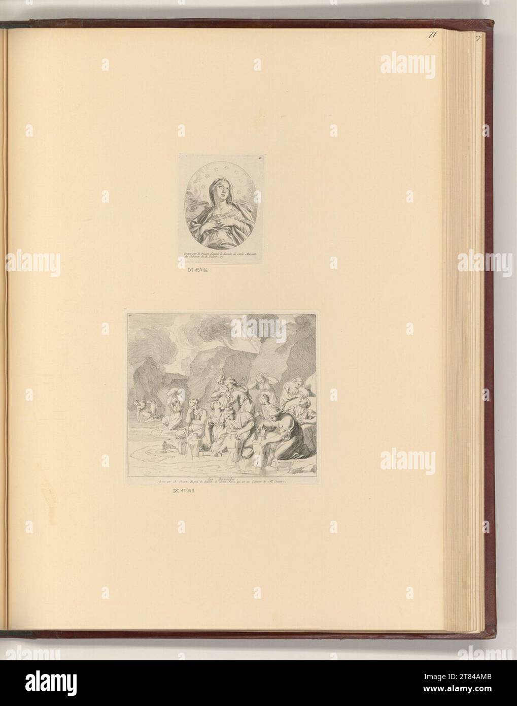Bernard Picart (Engraver) Hl. Maria; danaiden. etching 1734 , 1734 ...