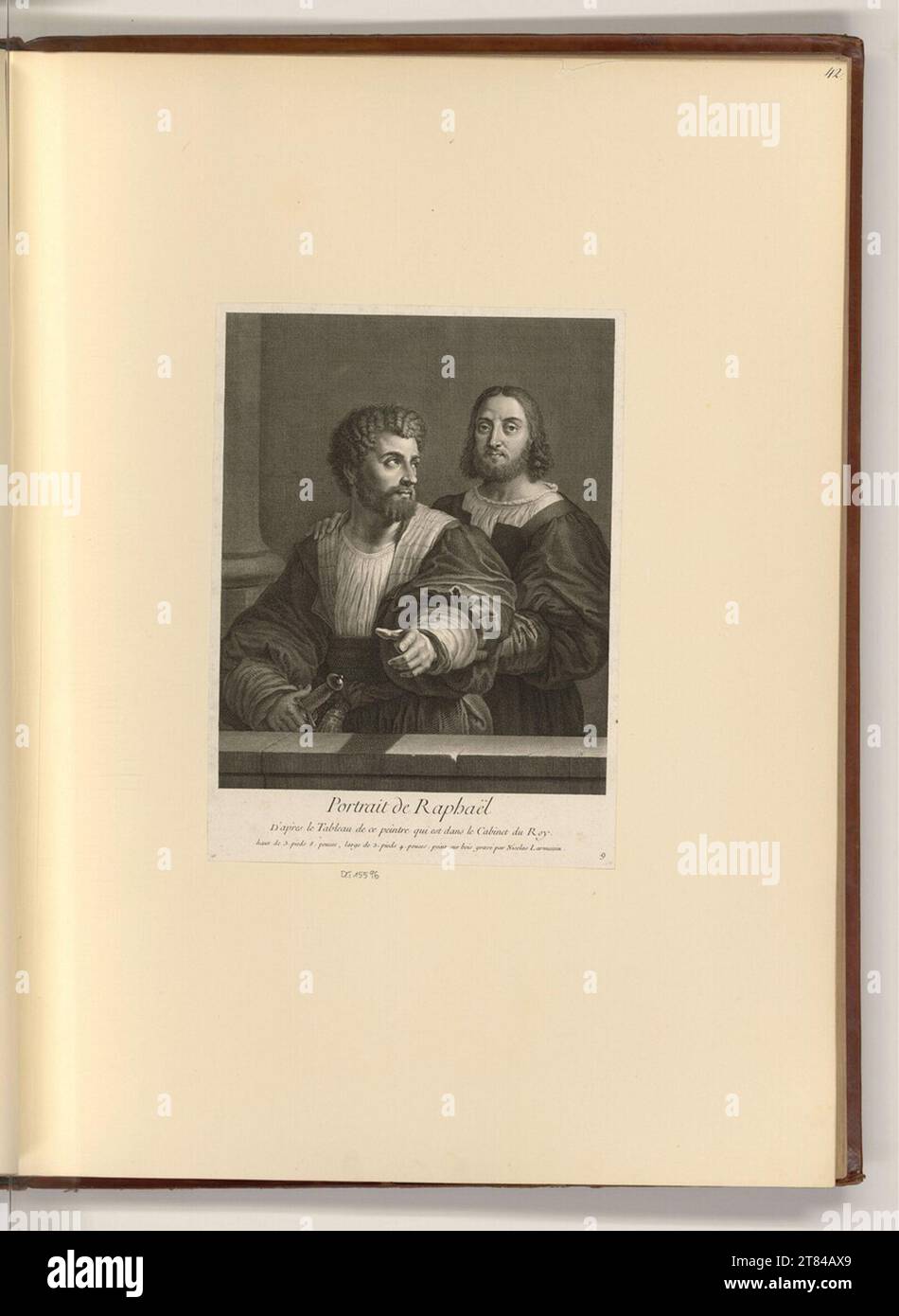 Nicolas de Larmessin (IV) (IV) Portrait of Raphaël. Copper engraving ...