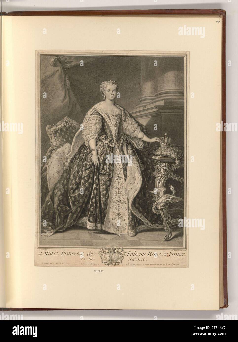 Nicolas de Larmessin (IV) (IV) Porträt Marie Princess of Poland, Queen ...