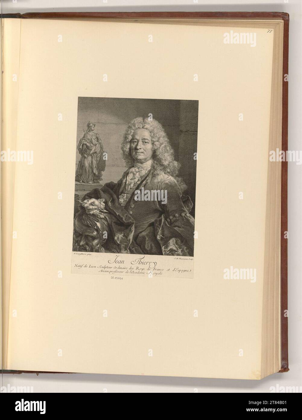 Simon Henri Thomassin (Engraver) PortRätos Jean Thierry. Copper ...