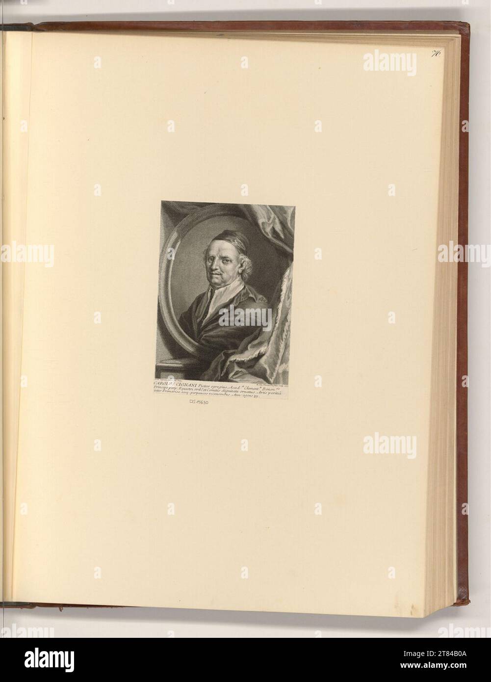 Simon Henri Thomassin (Engraver) Portrait Carlo Cignani. Copper ...