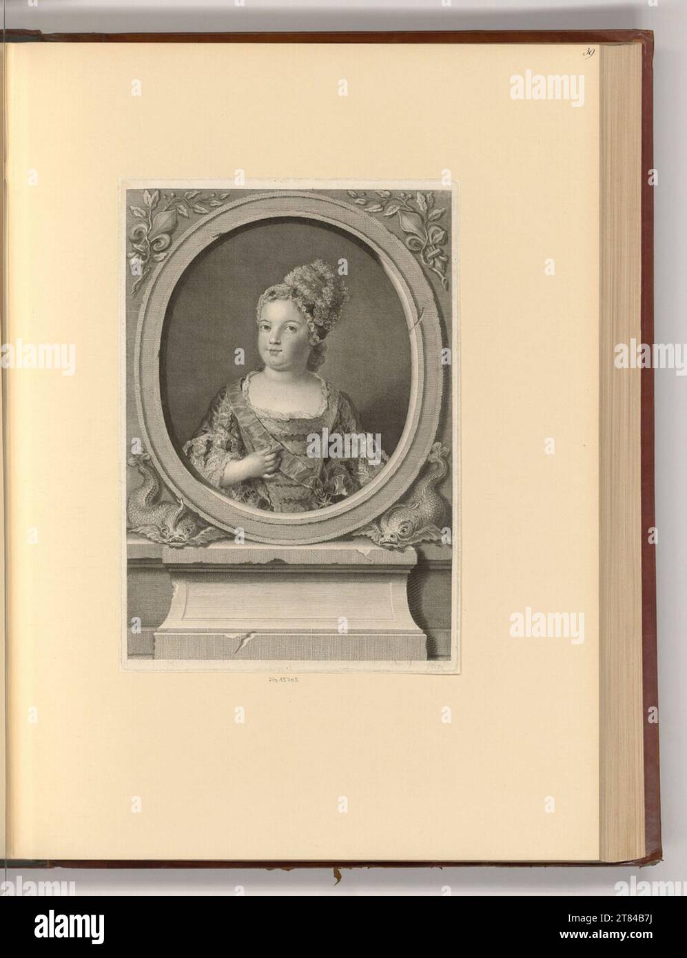 Jean Daullé (Engraver) PortRork Loudin Ferdinan the Bourbon. Copper ...