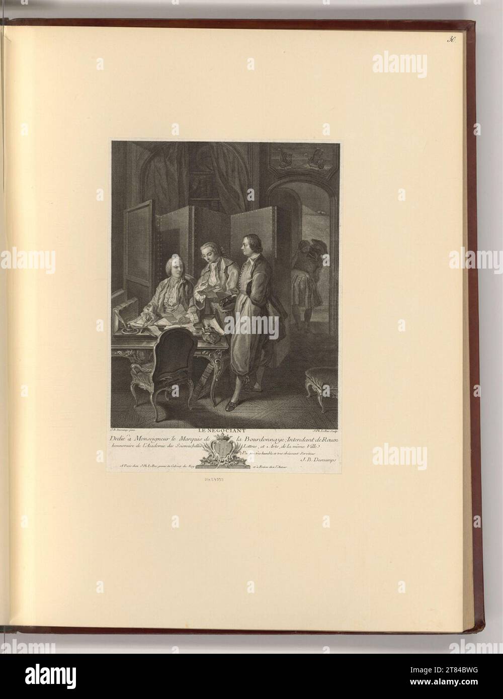 Jacques-Philippe Le Bas (Engraver) Interior with King Louis XV. at the ...