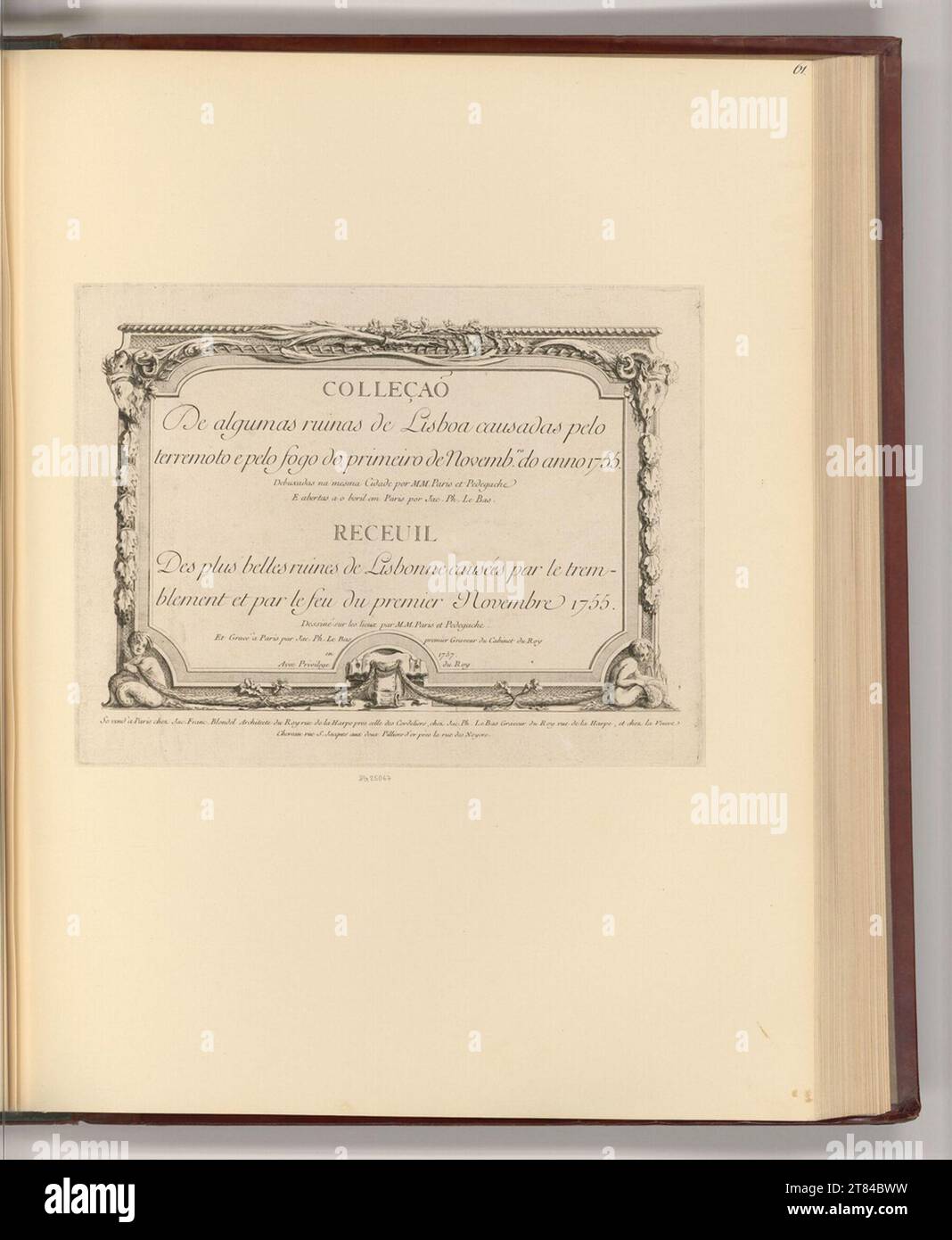 Jacques-Philippe Le Bas (Engraver) Titelblatt, collection of the most ...