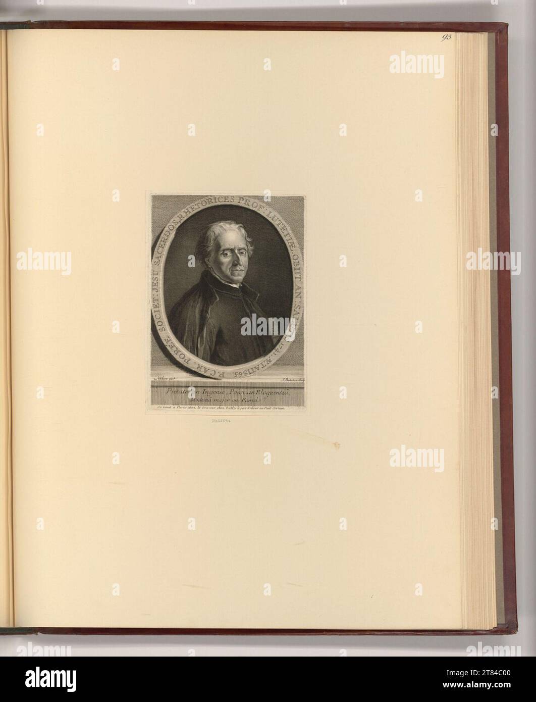 Jean Joseph Balechou (Engraver) Portrait chart-gabriel porge. Copper ...
