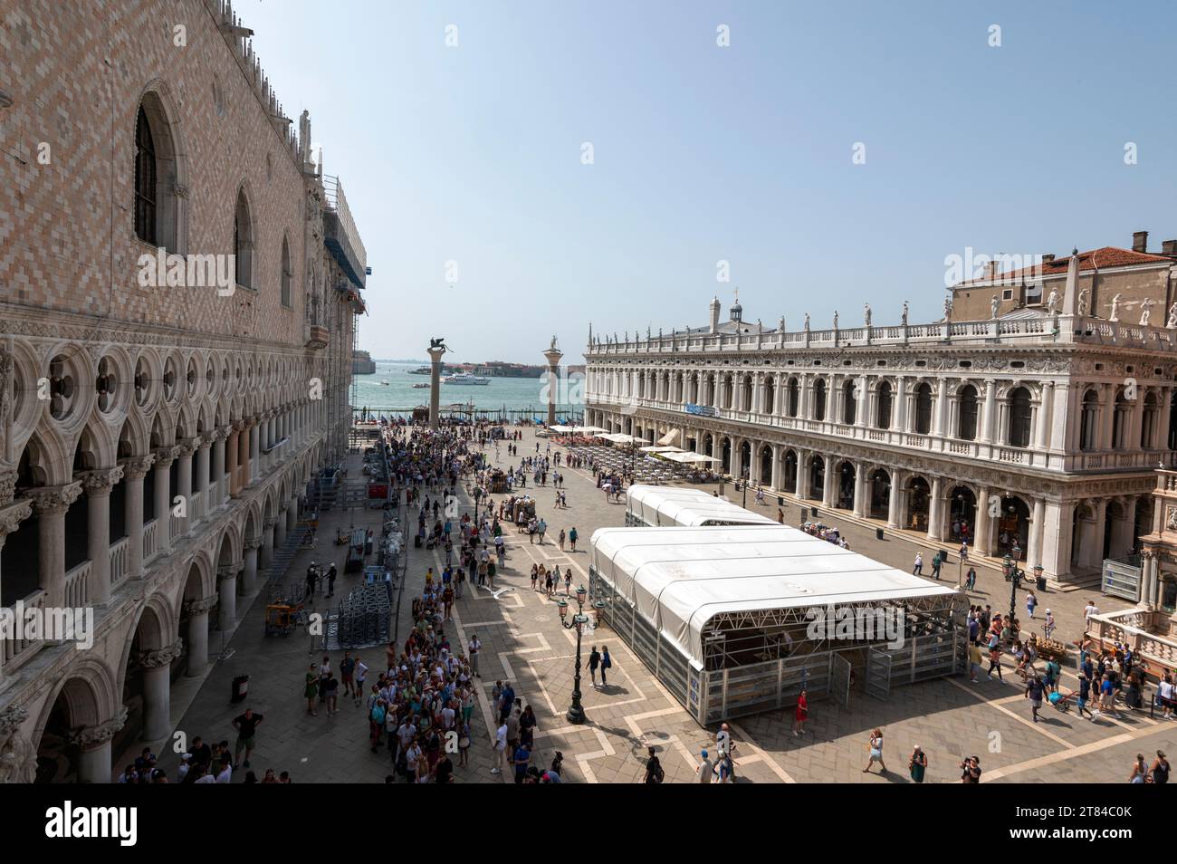 A high view of Plazzetta S.Marco (Little S.Marco Square) from the ...