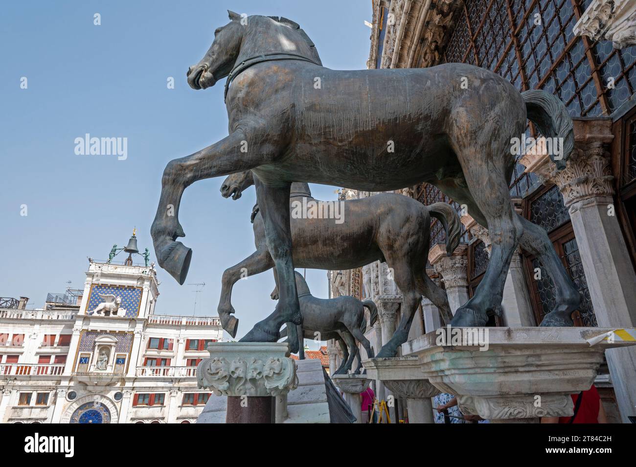 Replicas of the model horses have replaced the original 'Horses of St ...