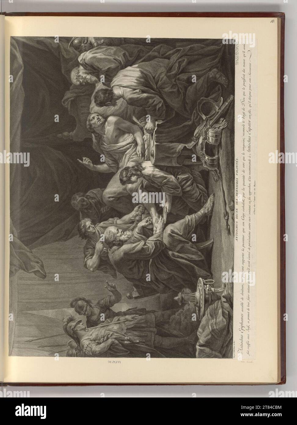 Jean Charles Le Vasseur (Engraver) Antiochus dictates his last wishes ...