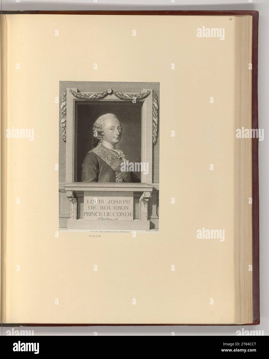 Louis Jacques Cathelin (Engraver) Porträt Louis V. Joseph de Bourbon ...