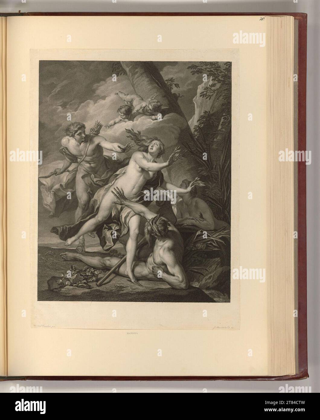 Jacques Bouillard (Engraver) Daphne and Apollo. Copper engraving ...