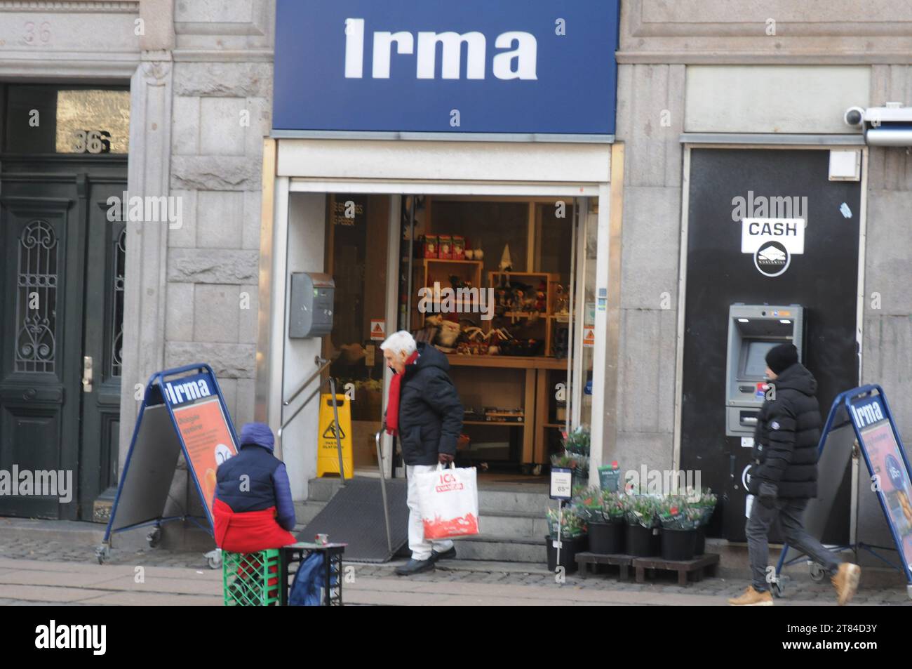 Copenhagen, Denmark /18 November 2023/Danish brand Irma grocery store ...