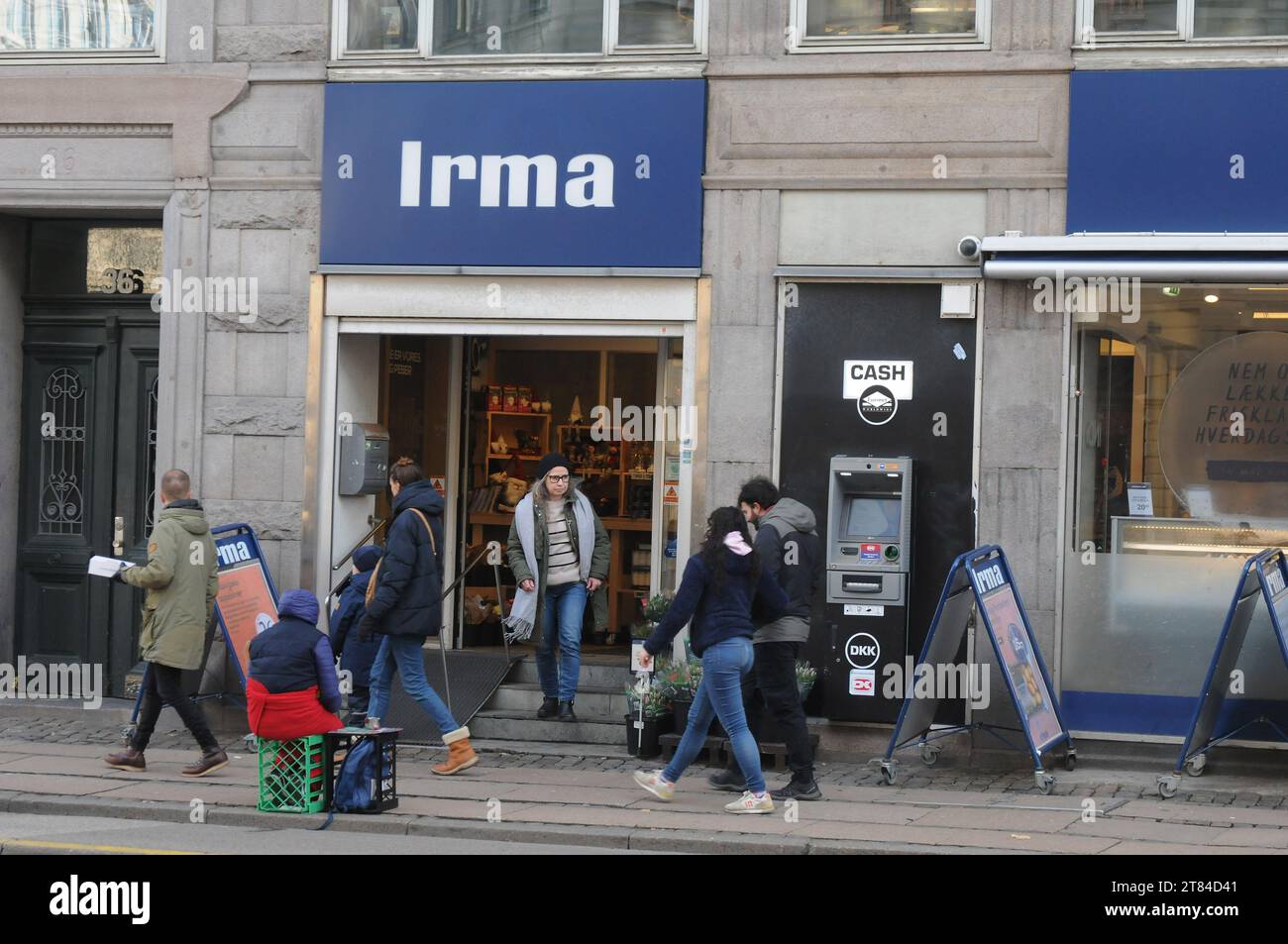 Copenhagen, Denmark /18 November 2023/Danish brand Irma grocery store ...