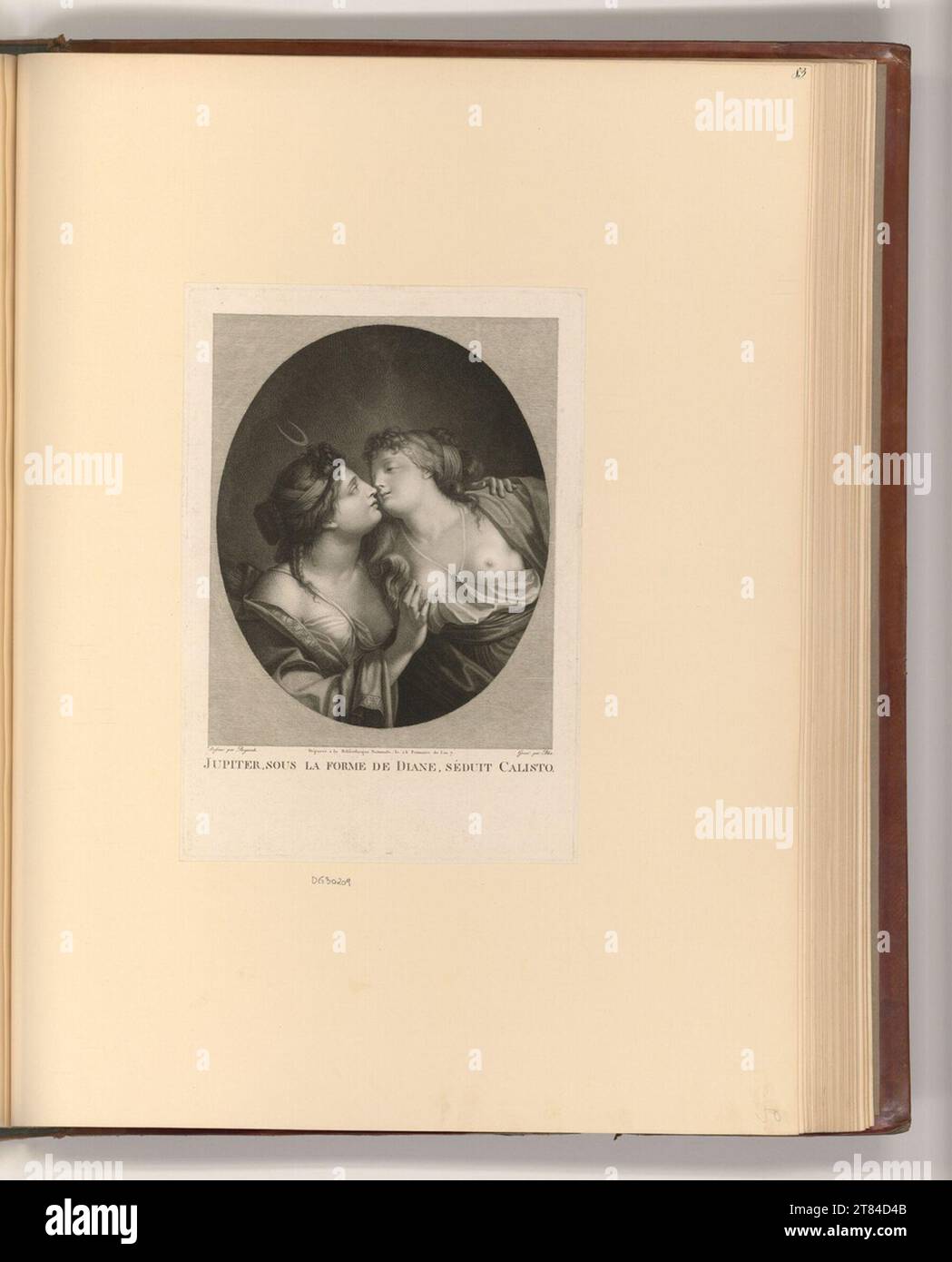Maurice Blot (Engraver) Jupiter in the form of Diana seduces Callisto ...