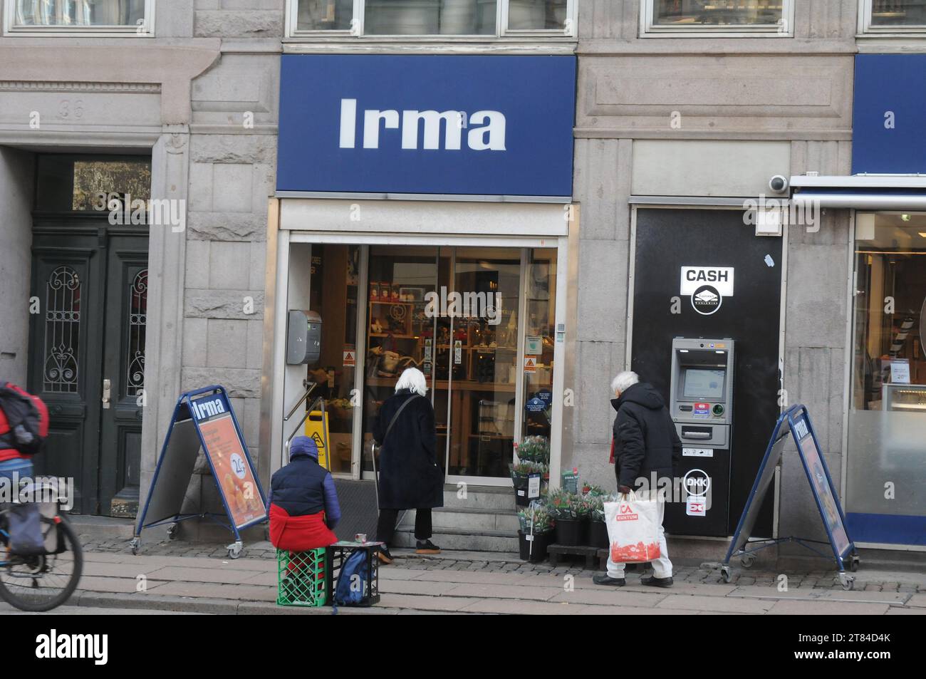Copenhagen, Denmark /18 November 2023/Danish brand Irma grocery store ...