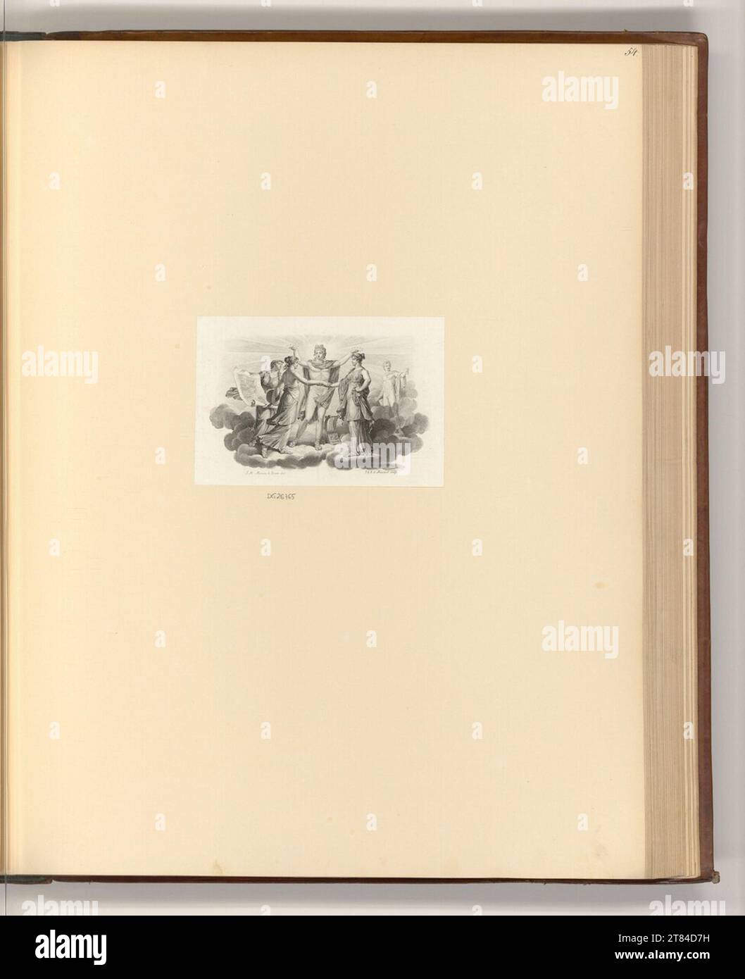 Jean-Baptiste Raphael Massard (Engraver) Allegorical vignette with ...