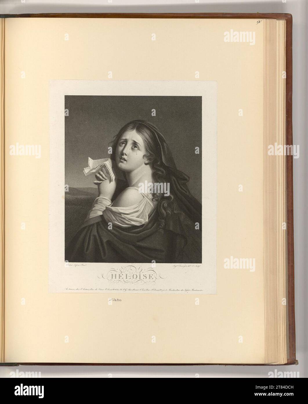 Auguste Gaspard Louis Boucher Desnoyers (Engraver) Heloïse. Copper ...