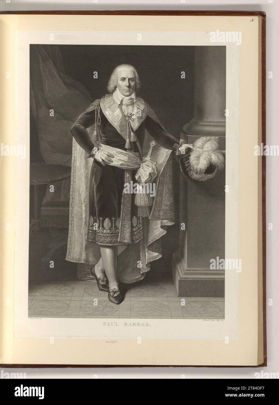 Pierre Alexandre Tardieu (Engraver) Paul Barras portrait. Copper ...