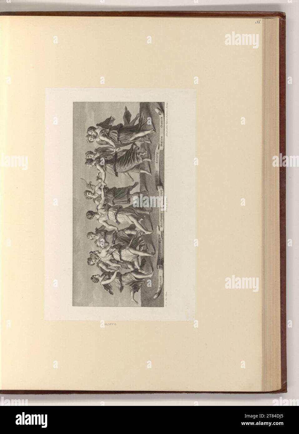 Christophe Guérin (Engraver) The dance of the muses. etching around ...