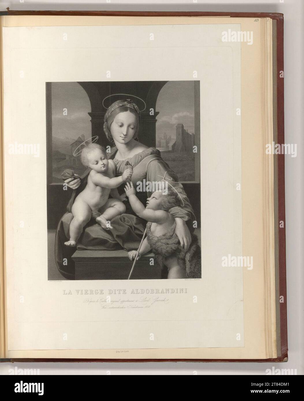 François Eugène Augustin Bridoux (Engraver) The Vierge dit Aldobrandini ...