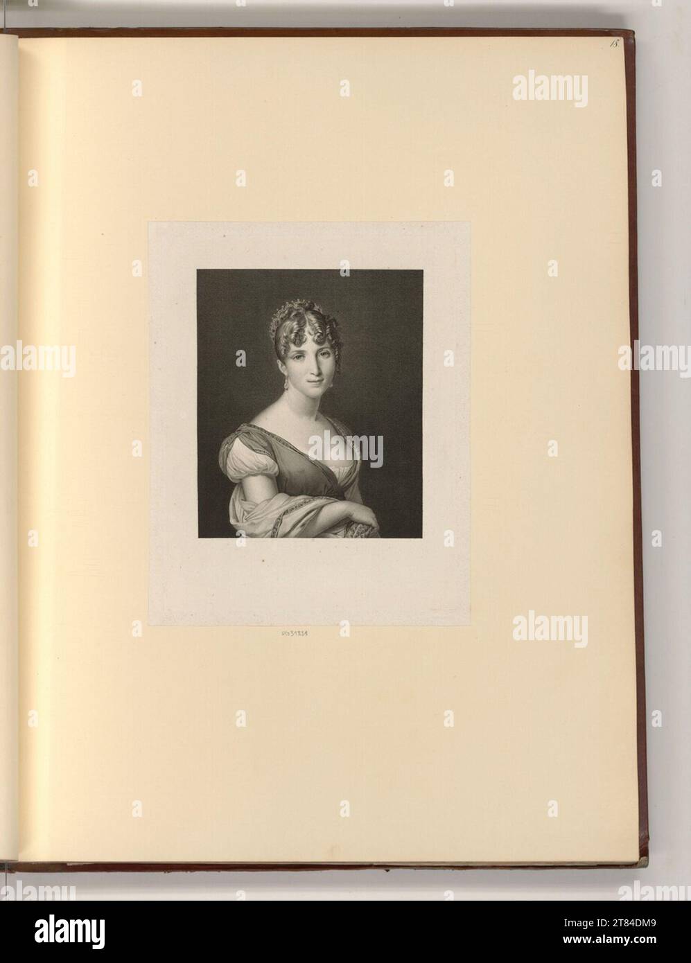Jean Nicolas Laugier (Engraver) Portrait of S M Queen Hortense. Copper ...