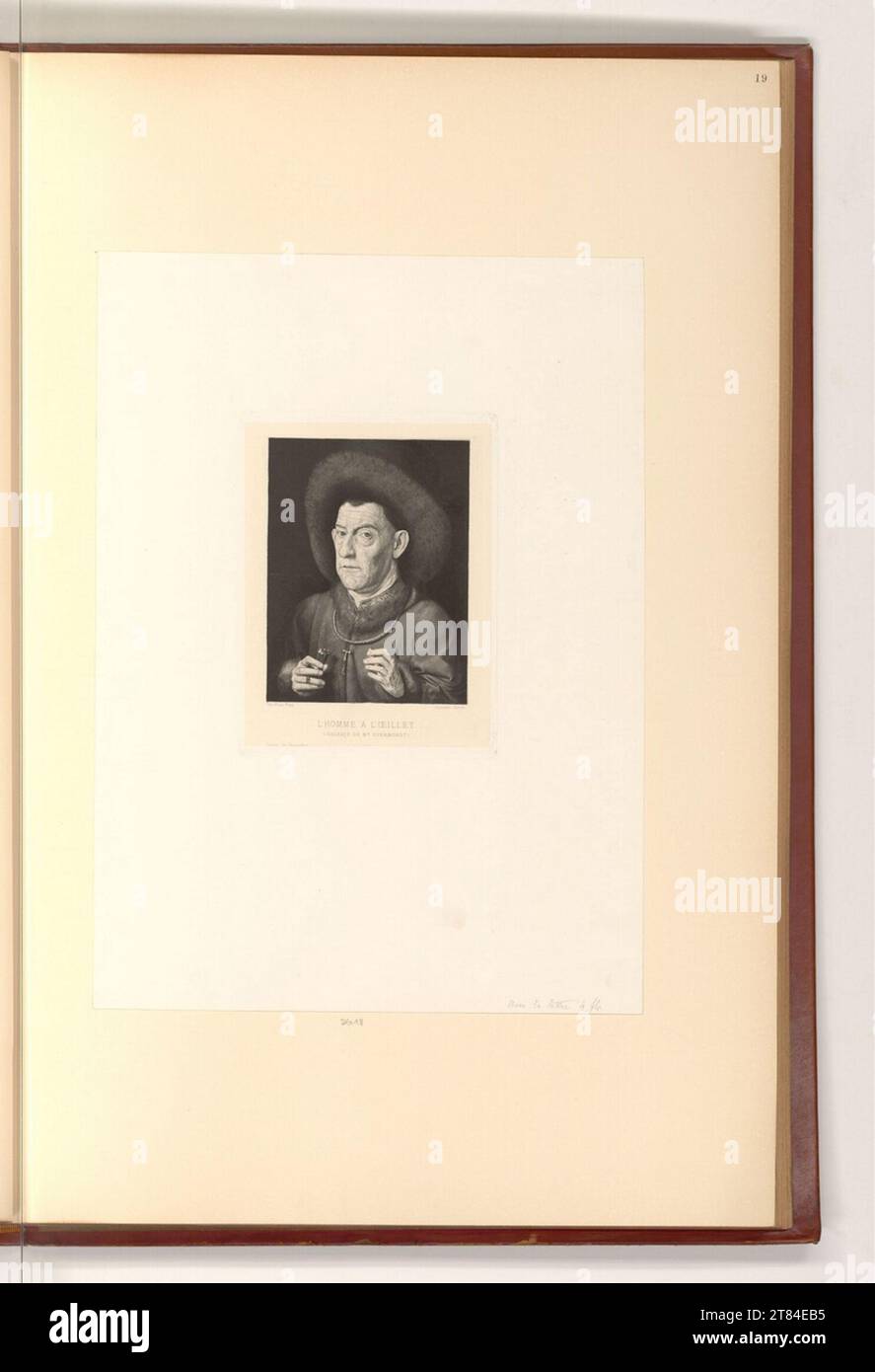 Claude Ferdinand Gaillard (Engraver) Man with an eyelet. Caltnadel 1850 ...