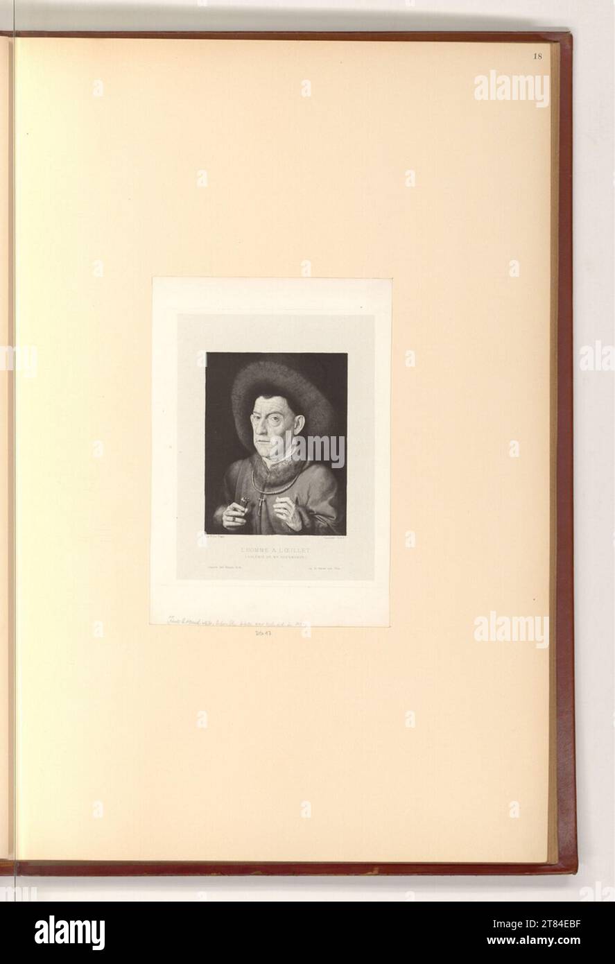 Claude Ferdinand Gaillard (Engraver) Man with an eyelet. Caltnadel 1850 ...