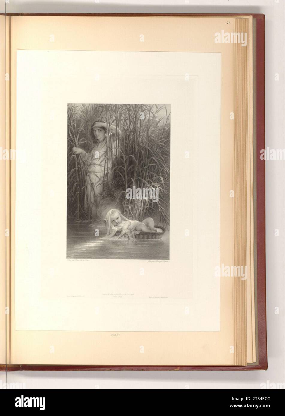 Louis Pierre Henriquel-Dupont (Engraver) The discovery of the Moses boy ...