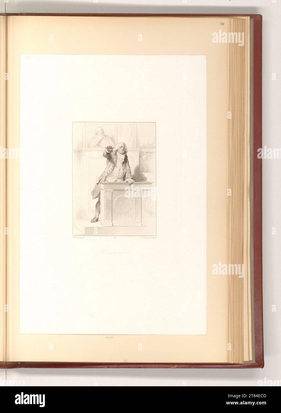 Louis Pierre Henriquel-Dupont (Engraver) Mirabeau in the Redear ...