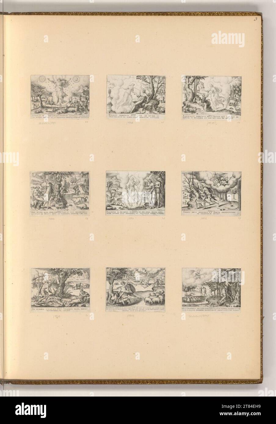 Étienne Delaune (Engraver) Scenes from the Genesis. Copper engraving ...