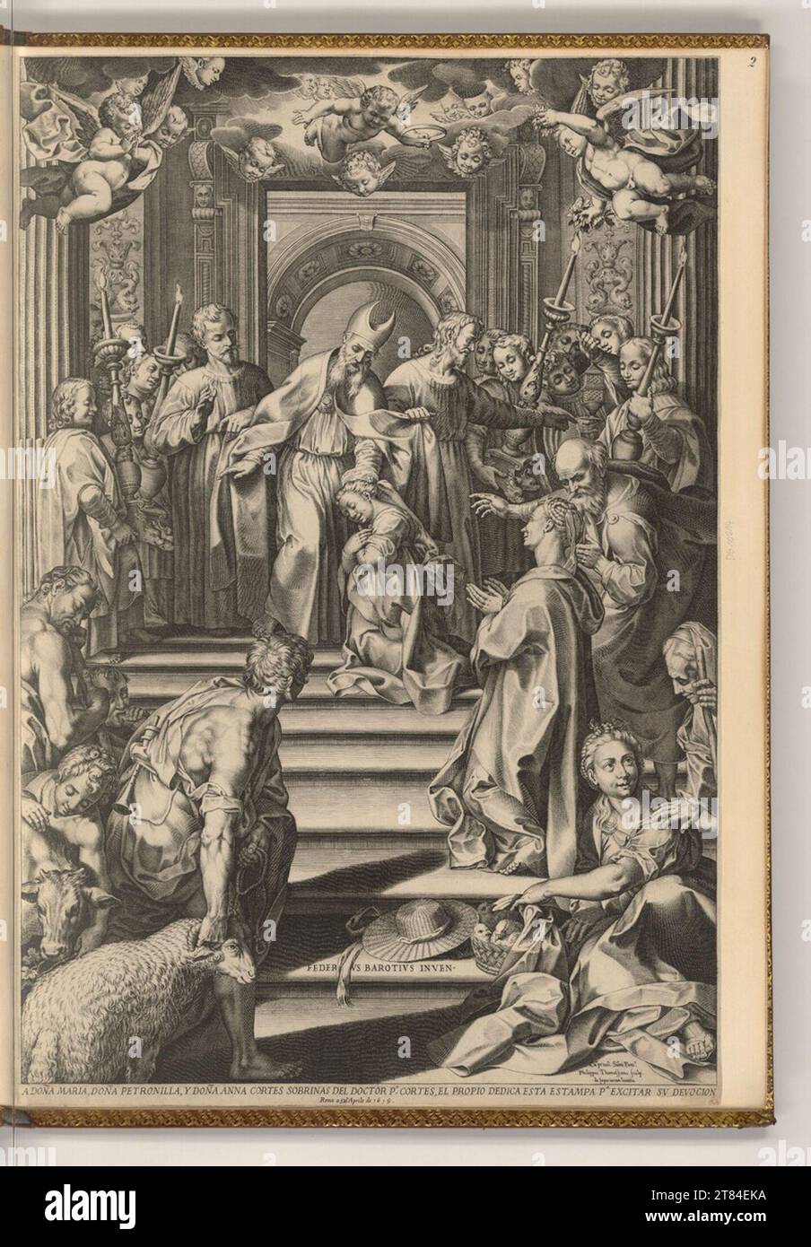Philippe Thomassin (Engraver) Presentation of Mary in the temple ...