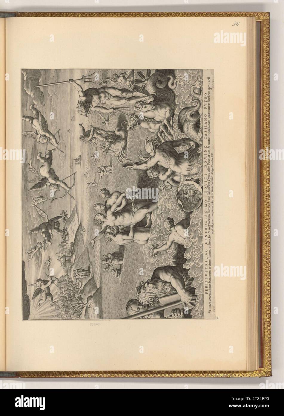 Philippe Thomassin (Engraver) Triumph der Galatea. Copper engraving ...