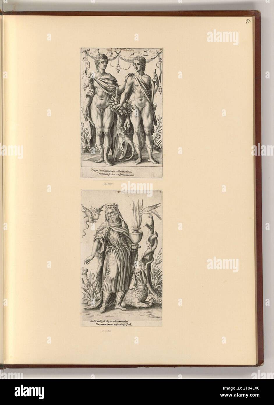 Robert Boissard (Engraver) Palikoi; Proteus. Copper engraving print ...
